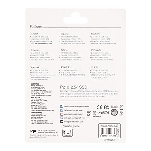 Patriot P210 1TB Internal SSD - SATA 3 2.5" - Solid State Drive - P210S1TB25