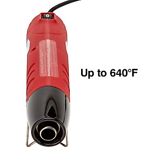 Master Appliance EC-MINI Heat Gun for Crafts, Shrink Wrap, Heat Shrink Tubing, Wire Connectors, Electrical Connectors, Epoxy Resin, Candle Making Heatgun, Embossing Hot Air Gun w/Heat Shrink Reflector
