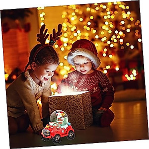 VOSAREA 1 PC Christmas Crystal Ball car Decoration Christmas Ornaments Christmas Decorations Christmas Snow Globe Decor Snow Globe Light up Xmas Water Lantern Christmas Adornment Shine
