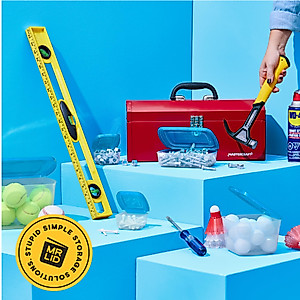 Mr. Lid Premium Attached Storage Containers | Permanently Attached Plastic Lid, Never Lose | Space Saving (17 Piece Set)