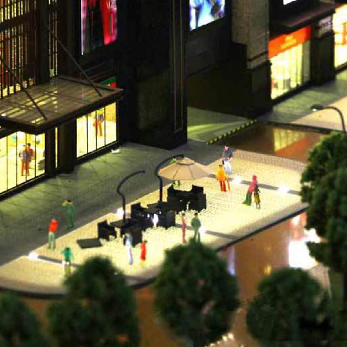 People Figurines, 20 Pcs Model Trains Architectural 1:30 Scale 2.2 Inch Painted Figures Sitting and Standing Tiny People for Miniature Scenes Railway Layout