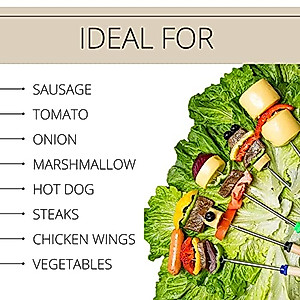 Set of 8 Marshmallow Roasting Sticks Stainless Steel Smores Sticks For Camping Telescoping Marshmallow Sticks for Campfire Roasting Sticks for Fire Pit