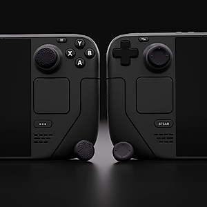 PlayVital Thumb Grip Caps for Steam Deck LCD, for PS Portal Remote Player Silicone Thumbsticks Grips Joystick Caps for Steam Deck OLED - Raised Dots & Studded Design