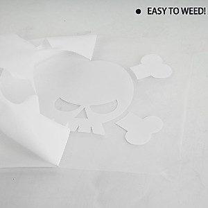 FUNKAKA White Puff Vinyl Heat Transfer, 12" x 5ft 3D Puff Iron on Vinyl for T-Shirt, PU White HTV Vinyl Compatible with All Cutter Machines Easy to Cut & Weed for Heat Vinyl Design