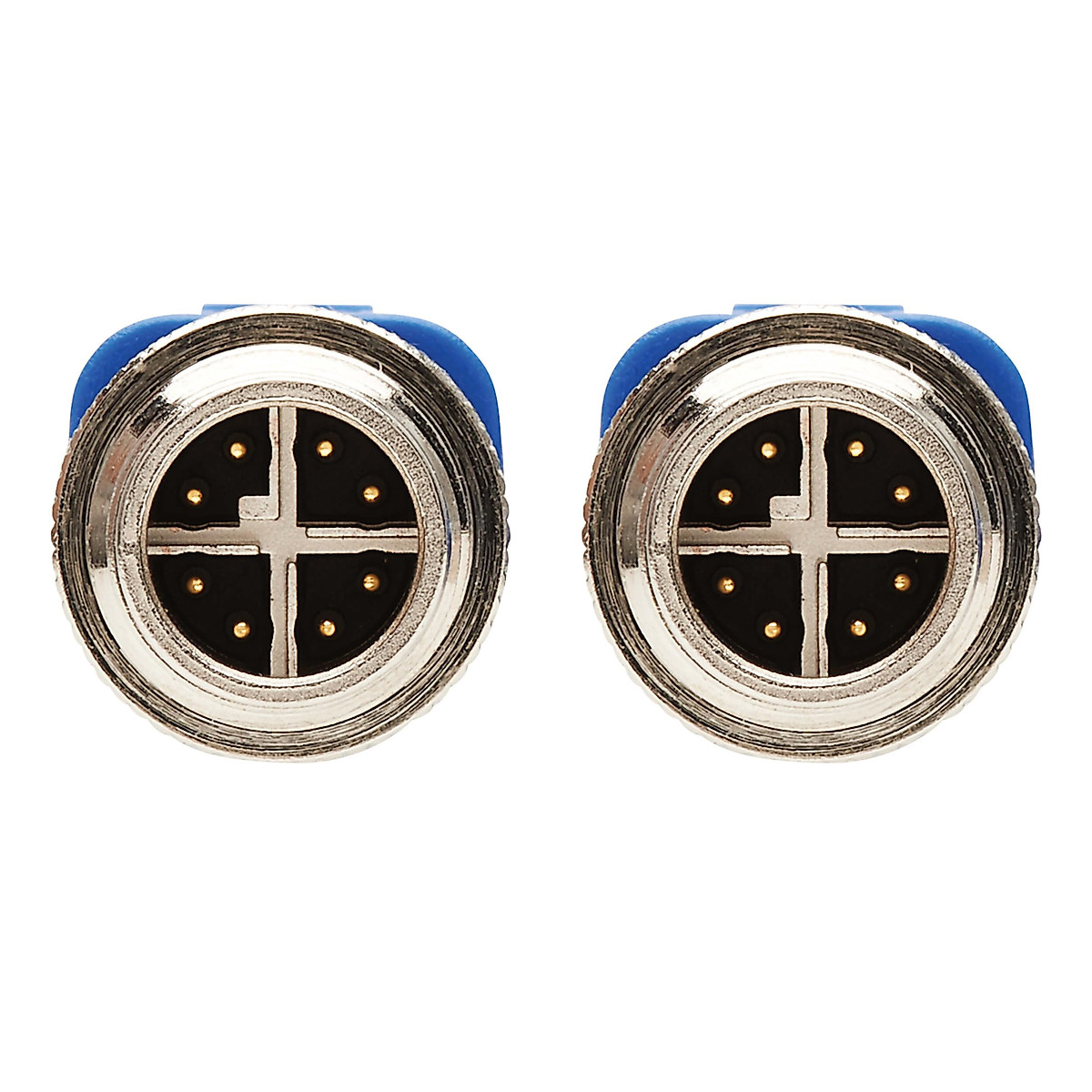 Tripp Lite M12 X-Code Cat6 Ethernet Cable Blue (M/M), 1 Gbps, UTP, UL CMR-LP Certified for 60W PoE, Heavy-Duty IP68 Rating, 9.8 Feet / 3 Meters, (NM12-601-03M-BL)