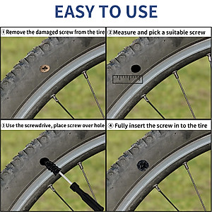 70PCS Heavy Duty Tire Plugs - Flat Tire Repair Kit with Vacuum Tool, Screwdriver, Box for Car, Motorcycle, Truck, Jeep Puncture Repair (35S+35L)