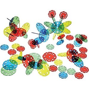 Constructive Playthings 350 pc. Combo Crystal Connector Set with 300 Standard Sized and 50 Giant Sized Connectors