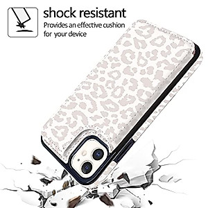 uCOLOR for iPhone 11 Wallet Case with Card Holder-PU Leather Folio Flip Cover Kickstand Card Slots Double Magnetic Clasp RFID Blocking Compatible with iPhone 11 6.1" (Leopard)