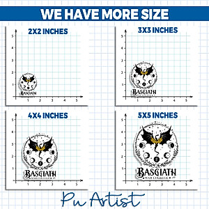 Fourth Wing Sticker Basgiath War College Decal Dragon Rider Violet Sorrengail Xaden Riorson Riders Quadrant Fantasy reader Bookish Vinyl Die Cut Sticker for Car Laptop Phone Bottle Guitar Helmet