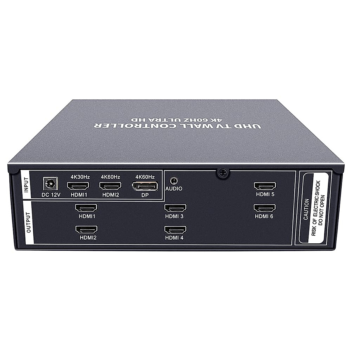 ISEEVY 4K60 UHD Video Wall Controller 2x3 3x2 1x5 1x6 4K TV Wall Controller for 6 TV Splicing Display Support 3840x2160@60Hz Inputs and Rotate 90 Degree for Portrait Mode Screens