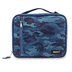 PackIt Freezable Classic Lunch Box, Blue Camo
