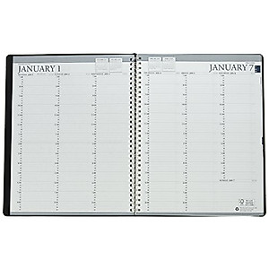 HOUSE OF DOOLITTLE Recycled Two-Year Professional Weekly Planner, 8 1/2 x 11, Black, 2018-2019 (272002)