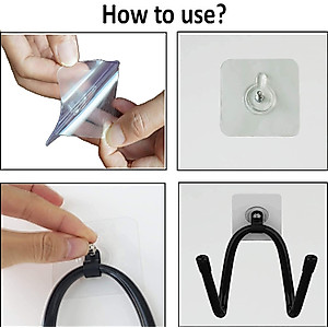 Pmsanzay 3 Pack Universal Self-Adhesive Game Controller Wall Mount Storage Organizer Stand Holder Hanger for Xbox One PS4 Switch Pro Controller,Headphone,Cables,etc - No drilling, Stick on