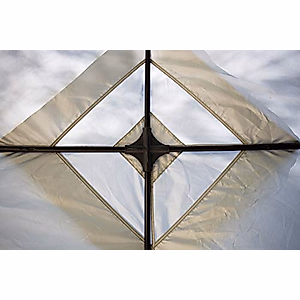 Coleman Gazebo, Fastpitch Shelter XL for Garden and Camping, Sturdy Steel Construction, Large Tent, Portable Sun Shelter with Protection SPF 50, White, XL - 4.5 x 4.5 m