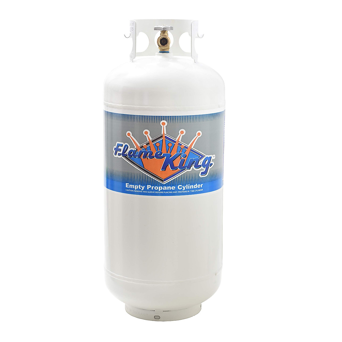 Flame King YSN401a 40 Pound Steel Propane Tank Cylinder,White & YSN-301 30 Pound Steel Propane Tank Cylinder, White