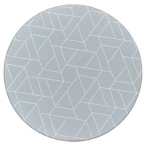 Ofie Round Mat, Baby Play mat (Zen line+Triangle, Round)