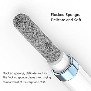 SIREG Bluetooth Earbud Cleaning Pen, in-Ear Earphone Cleaning Soft Dust Brush Pen for Cleaning Ear Wax, Dust in Bluetooth Headphone Case, Camera and Cellphone