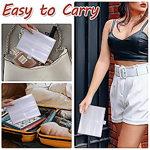 Transparent Jewelry Storage Book, Jewelry Organizer Travel, Jewelry Organizer for Rings, Necklace, Bracelets, Earrings, Portable Anti Oxidation Travel Jewelry Organizer Book (160 Grids + 50 PVC Bags)