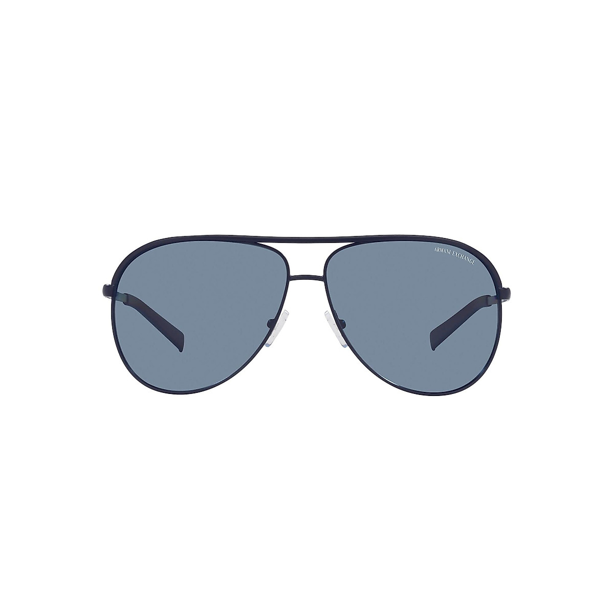 A|X Armani Exchange AX2002 Pilot Sunglasses, Dark Blue Polarized, 61 mm