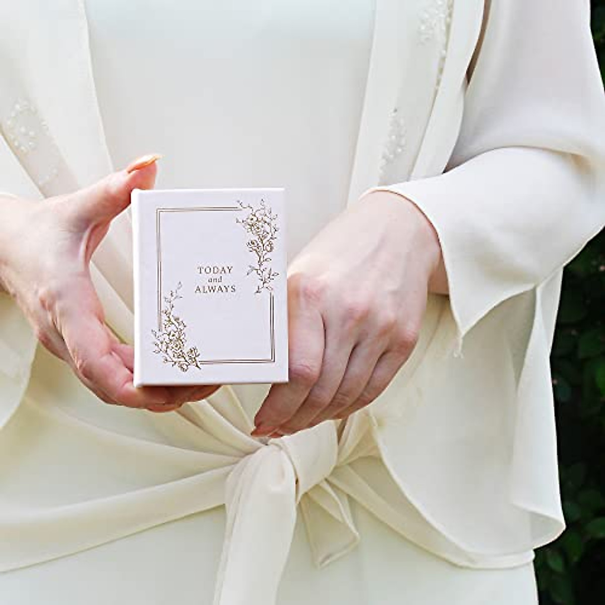 Lillian Rose Wedding Ring Book Box, One Size, White