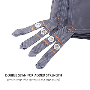 HIKEMAN Waterproof Camping Tarp Portable Tent Footprint with Drawstring Bag Ground Cloth for Outdoor Hiking Picnic (L-83”x71”)