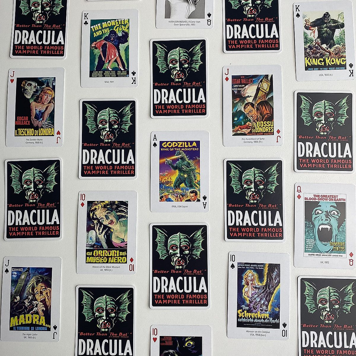 Gibsons Piatnik The Horror! Single Deck Playing Cards from Card Game | Pack of Cards