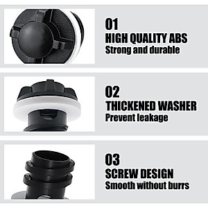 2pcs Cooler Drain Plugs, Cooler Drain Plug Kit Cooler Drain Plug Replacement Compatible with Yeti's Line of Roadie Tundra ORCA Cooler Tank Cooler Water Tank Ice Bucket Accessories