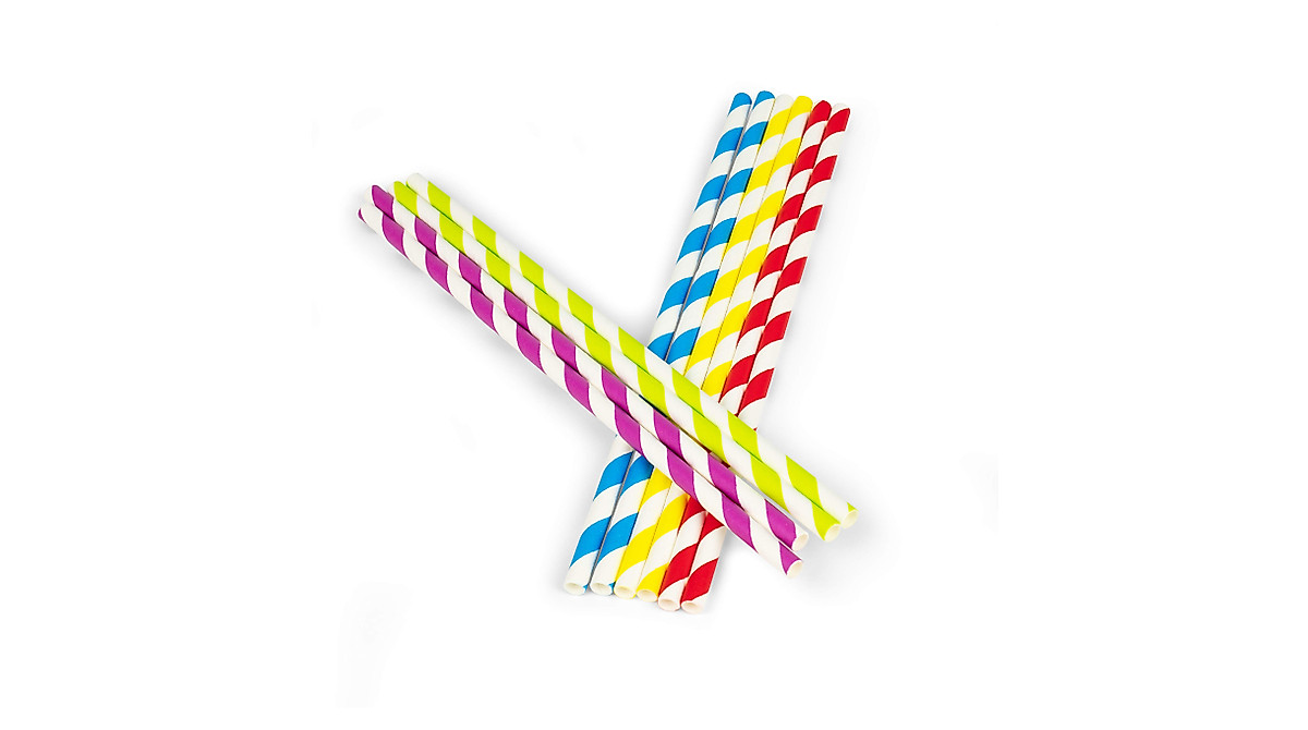 Glad Eco-Friendly Paper Straws - 50 Durable Straws