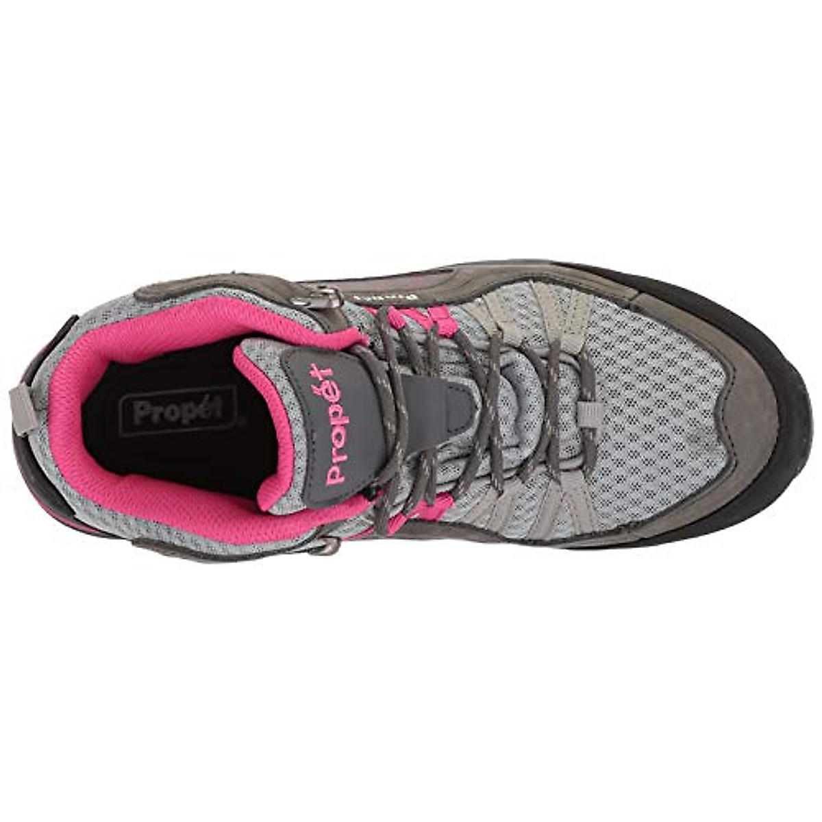 Propét Women's Peak Hiking Boot, grey/berry, 6 XWide