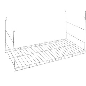 Rubbermaid Universal Closet 24 Inch Long Durable Steel Custom Wire Hanging Added Storage Shelf Accessory, White