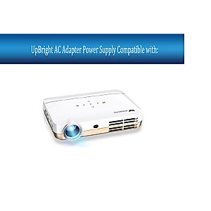 UpBright New 19V AC DC Adapter Compatible with WOWOTO H10 WOWOTO-H10-Black 4500 Lumens 4K LED DLP Mini Video Smart Projector Portable 19VDC DC19V Power Supply Cord Cable PS Battery Charger Mains PSU