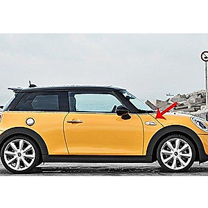 Xotic Tech 2X Side Exterior Fender Scuttle Checkered Pattern Vinyl Sticker Decal Decoration Accessories, Compatible with Mini Cooper F55 2015+,F56 2014+(Whtie Black)