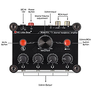 Little Bear Mini P14 Audio 4 Channel Stereo Headphone Headset amp Amplifier