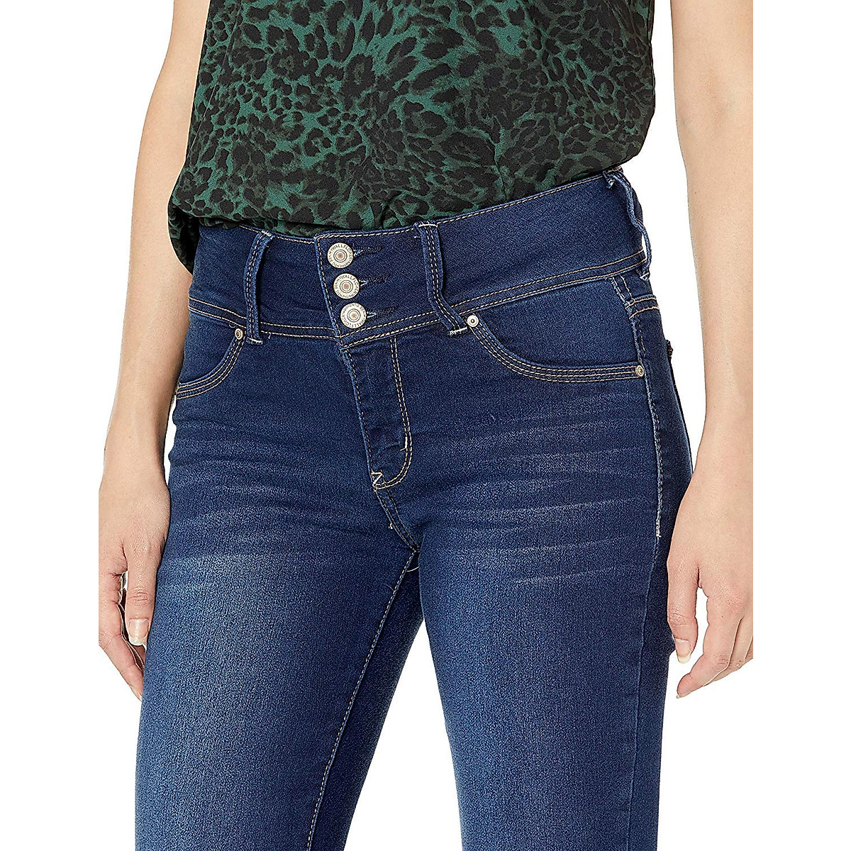 WallFlower Women's Size Juniors InstaSoft High-Rise Sassy Skinny Jeans (Standard, Riverton, 20 Plus