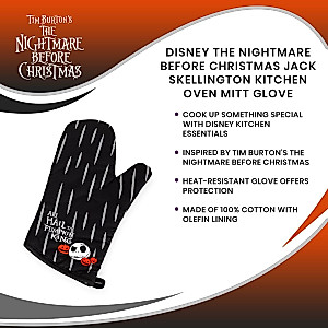 Disney The Nightmare Before Christmas Jack Skellington Kitchen Oven Mitt Glove