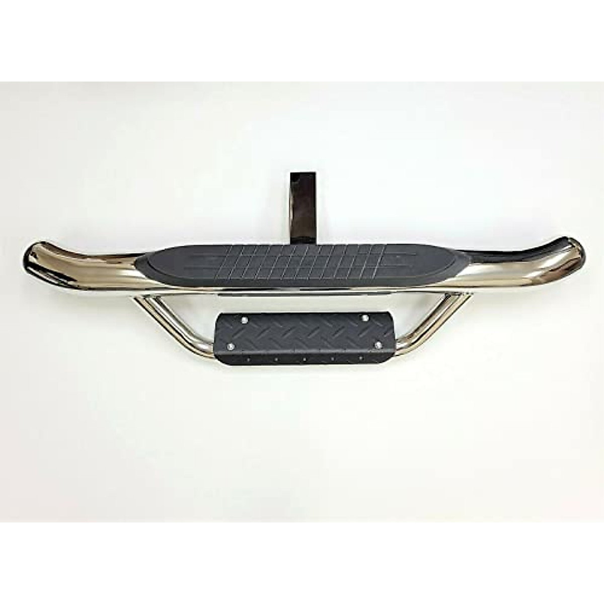 36" x 6.5" Towing Hitch Step Bar Drop Step 2" Receiver Round End Chrome Rear Bumper Guard Universal Truck Trailer