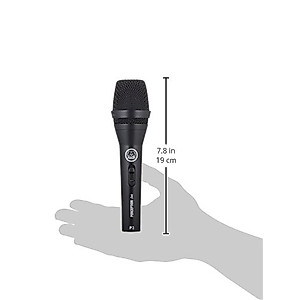 AKG Pro Audio P2 High-Performance Dynamic Bass Microphone, Black
