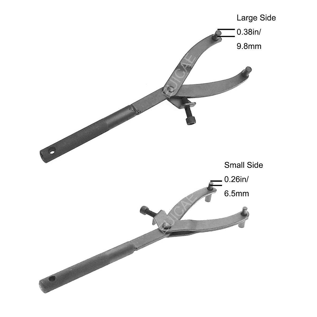 EUICAE Adjustable Wrench Clutch, Stainless Steel, 11.8in Length, Suitable for Different Distances and Sizes
