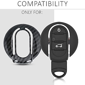 kwmobile Key Cover Compatible with Mini - Carbon