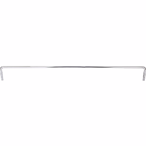 Hardware Resources Metal Shelf Rail - Guard Fence for Hanging Shelving, Shoe Racks, Kitchen Cabinets, Pull Out Shelves - Protects Against Falls, Easy To Install - Chrome Finish, 17.44" Long 1.75" High