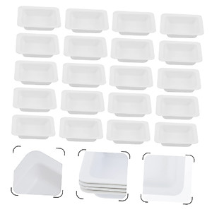 SOLUSTRE Lab Weighing Dishes Weighing Dish for Scale Biologically Inert Weighing Dishes 20pcs Square Weighing Boats Labs Weighing Dishes for Scale