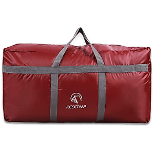 REDCAMP 96L Extra Large Duffle Bag Lightweight, Water Resistant Travel Duffle Bag Foldable for Men Women, Wine Red
