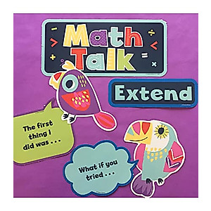 Math Talk Mini Bulletin Board Set