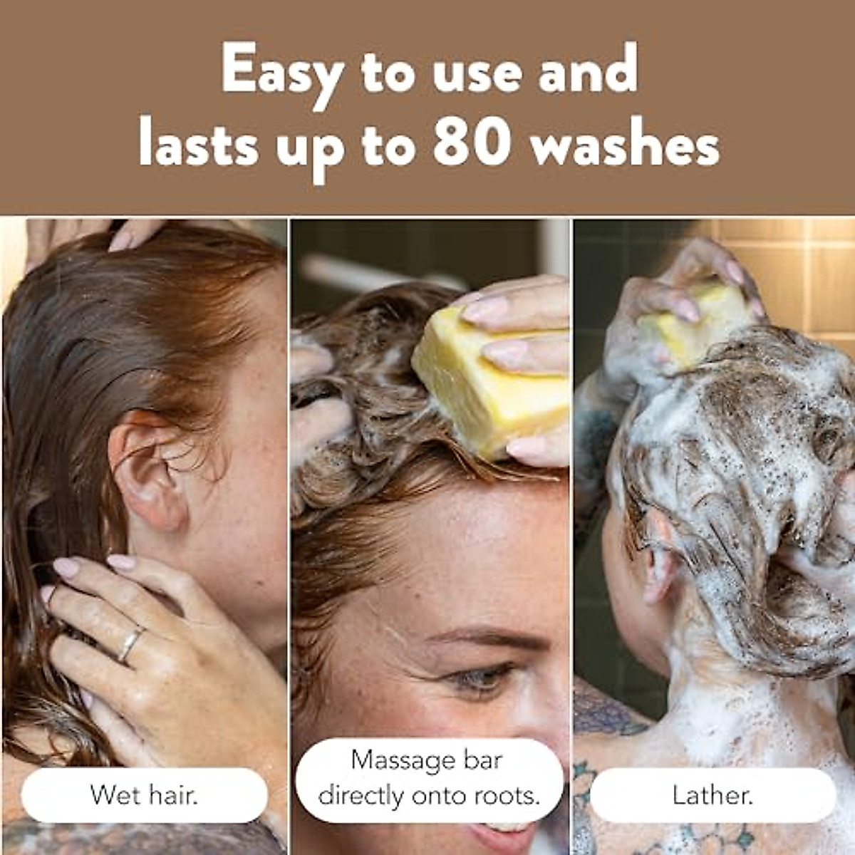 Ethique Frizz Wrangler - Smoothing Solid Shampoo Bar for Dry & Damaged Hair - Vegan, Eco-Friendly, Plastic-Free, Cruelty-Free, 3.88 oz(Pack of 1)