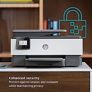 Bools H-P OfficeJet 8015eSeries Wireless Color All-in-One Printer, Copy, Scan and Fax, Mobile and Wireless Printing, Plus USB Printing Cable