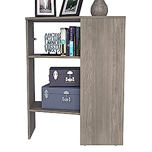 ClosetMaid SuiteSymphony Wood Corner Shelf Unit, 2 Shelves, Adjustable Stacking, for Storage, Closet, Clothes, Shoes, Décor, Graphite Grey