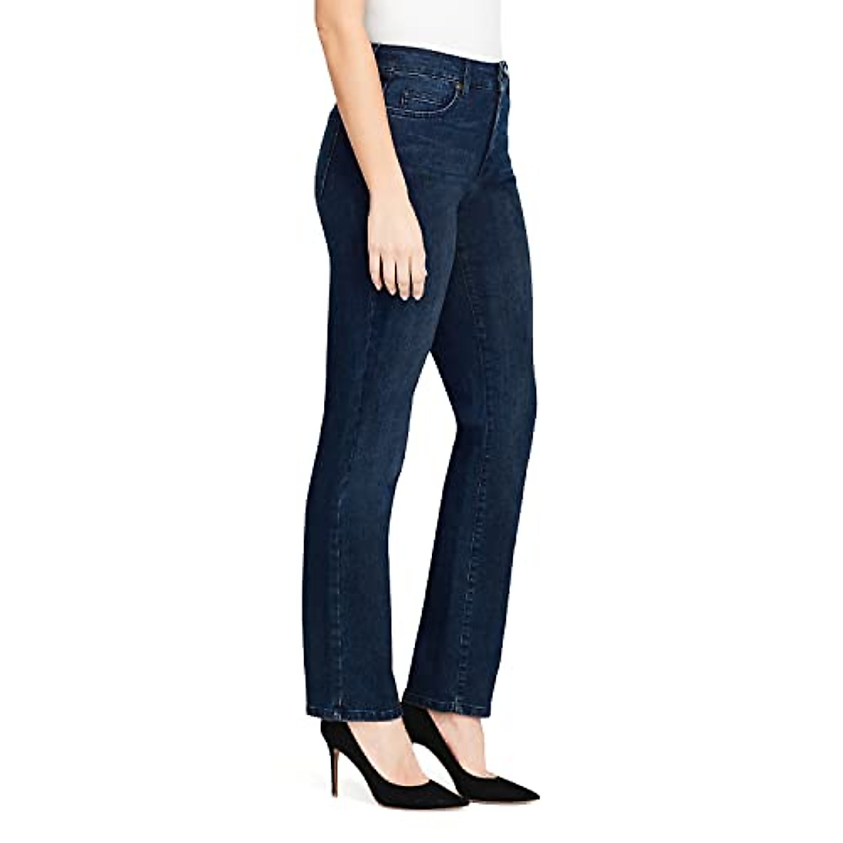 Bandolino Women's Mandie Signature Fit 5 Pocket Jean, Greenwich, 12P Short