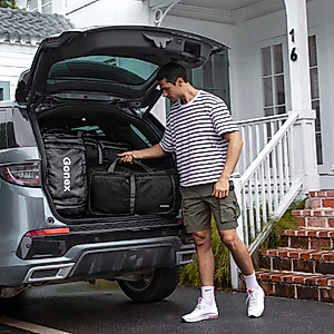 Gonex 60L Foldable Travel Duffel Bag Water & Tear Resistant, Black