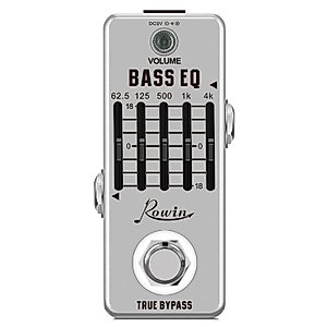 Rowin Bass Equalize Pedal 5 Band for Bass with True Bypass