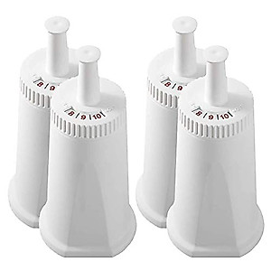 4 Pack Replacement Water Filter Compatible with Breville Sage Claro Swiss For Oracle Barista Bambino Espresso Coffee Machine Part #BES008WHT0NUC1